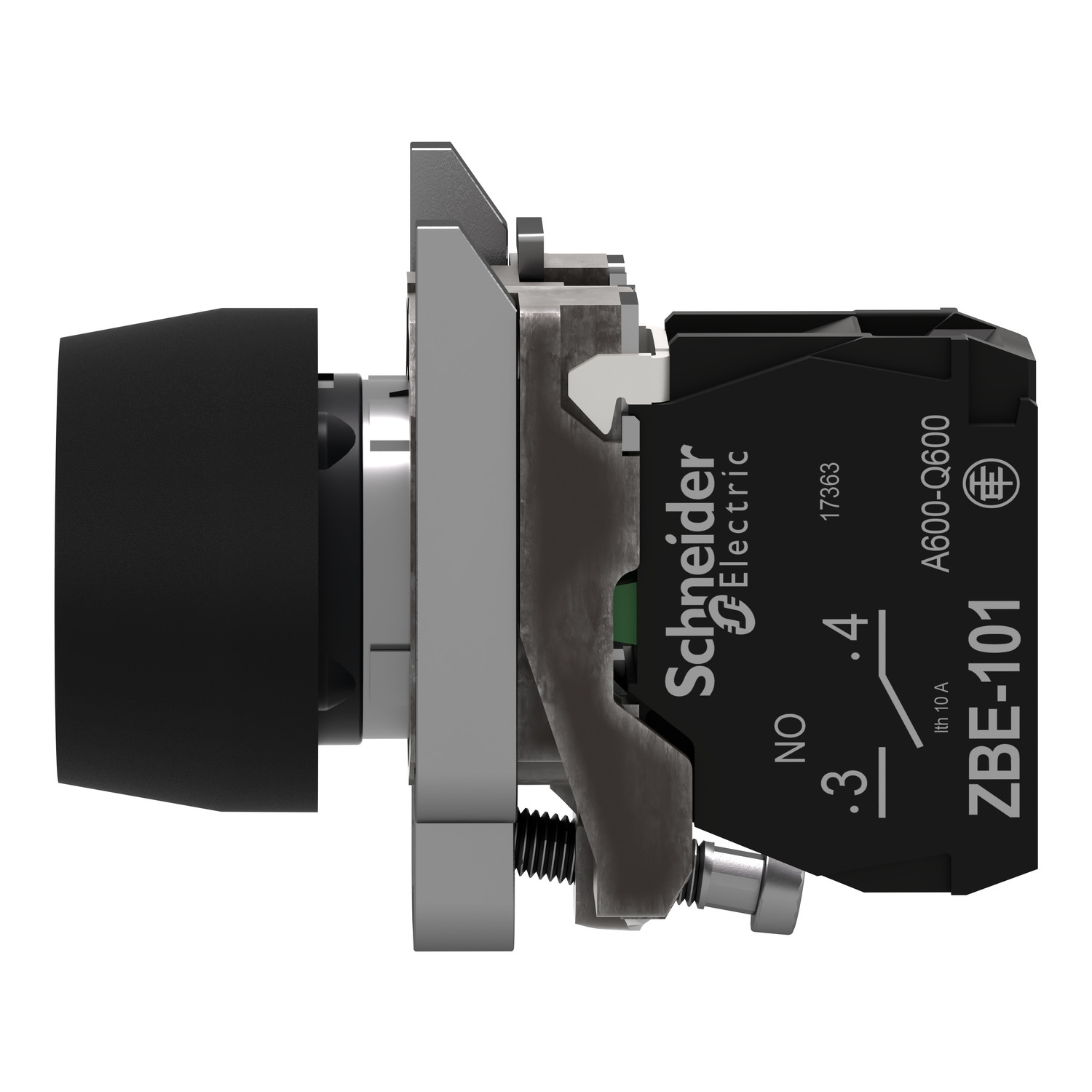 XB4BPS21EX - Pulsante nero Ø22 - ad impulso - 1 NO - ATEX | Schneider ...