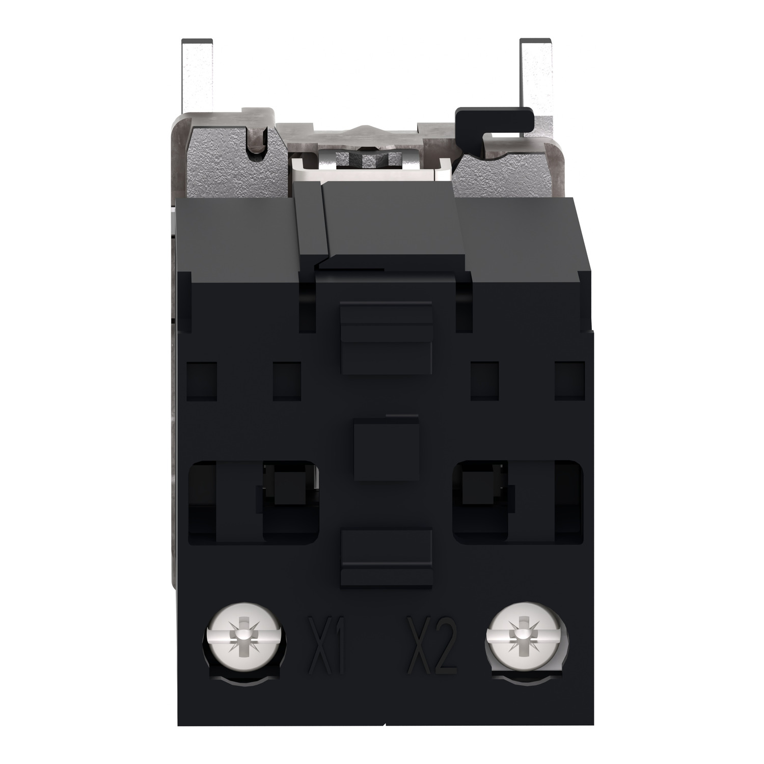 XB4BV41 - Pilot light, Harmony XB4, metal, white, 22mm, plain lens with ...