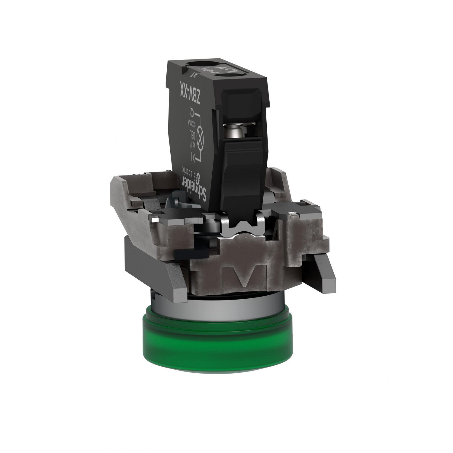 XB4BVB3 - Harmony XB4 - Piloto luminoso led 24v verde | Schneider ...