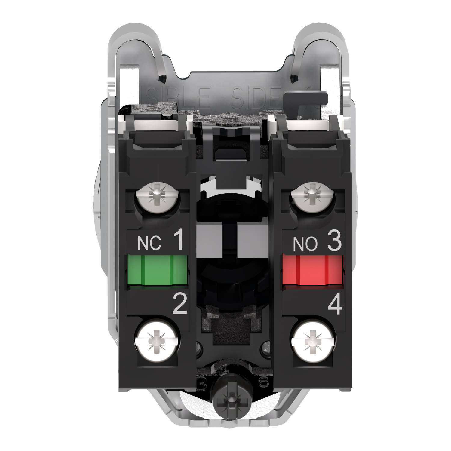 XB4FD25 - Harmony XB4, Selector switch flush mounted, metal, black, Ø30 ...