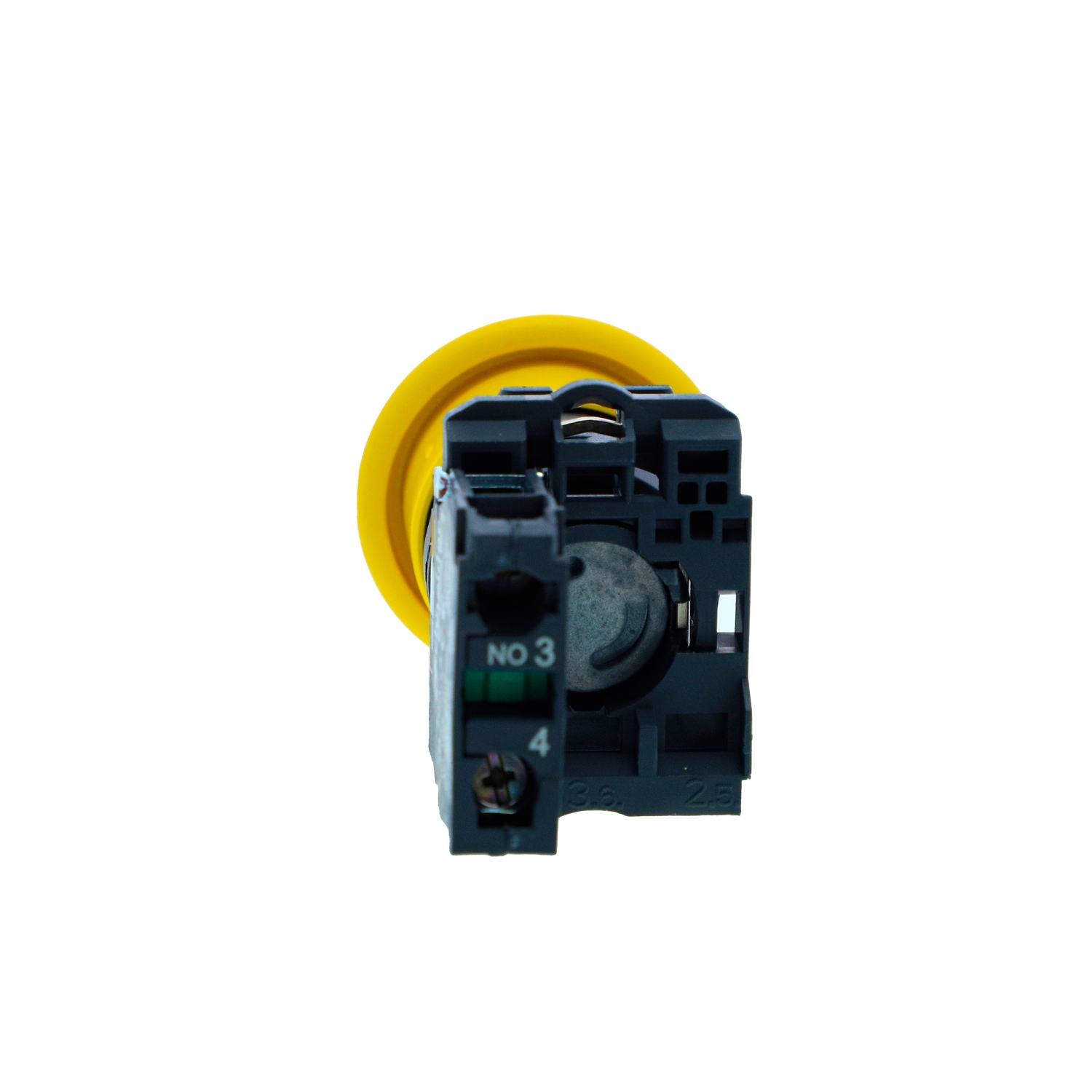 XB5AC51N - Push button, Harmony XB5N XB7N, plastic, mushroom, yellow ...