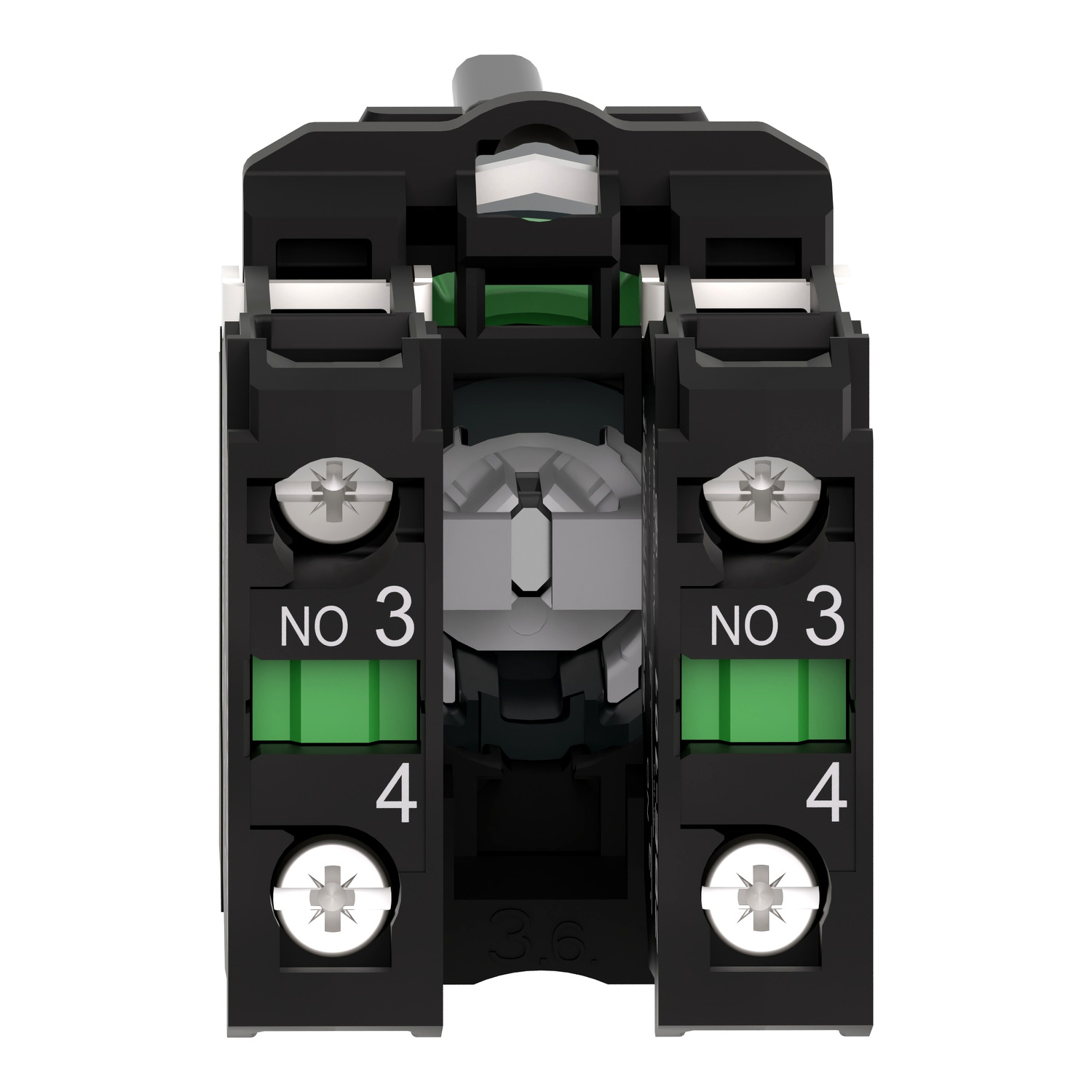 Harmony XB5, Key Switch Selector Head, Plastic, Black, 22, Key 455, 3