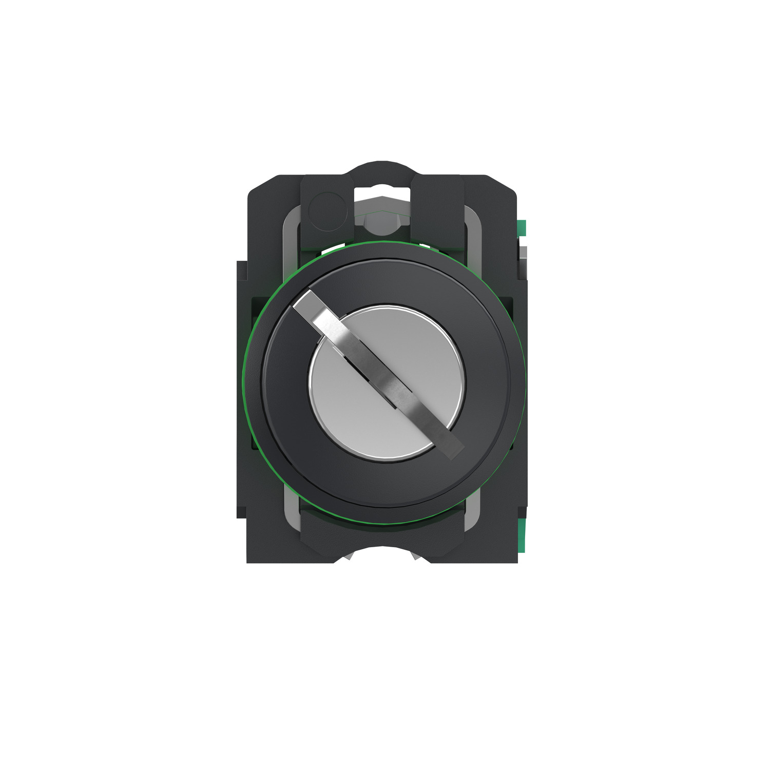 XB5AG215 - Key switch selector, Harmony XB5, plastic, black, 22mm, key 455, 2 positions, stay ...