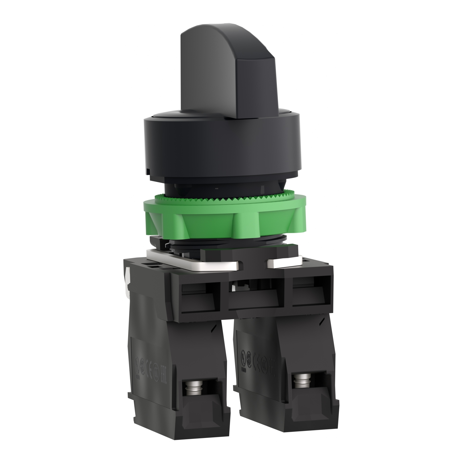 XB5AJ33 - Selektora slēdzis, Harmony XB5, plastmasa, melns, 22 mm, garš ...