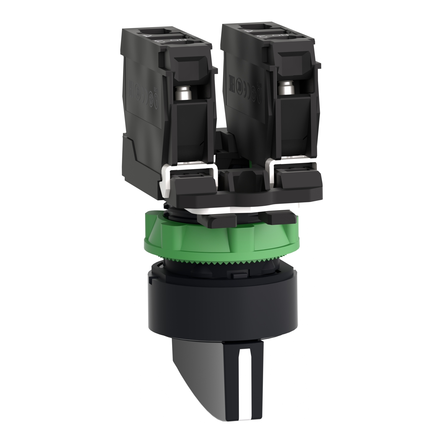 XB5AJ53 - Selector switch, Harmony XB5, plastic, black, 22mm, long ...