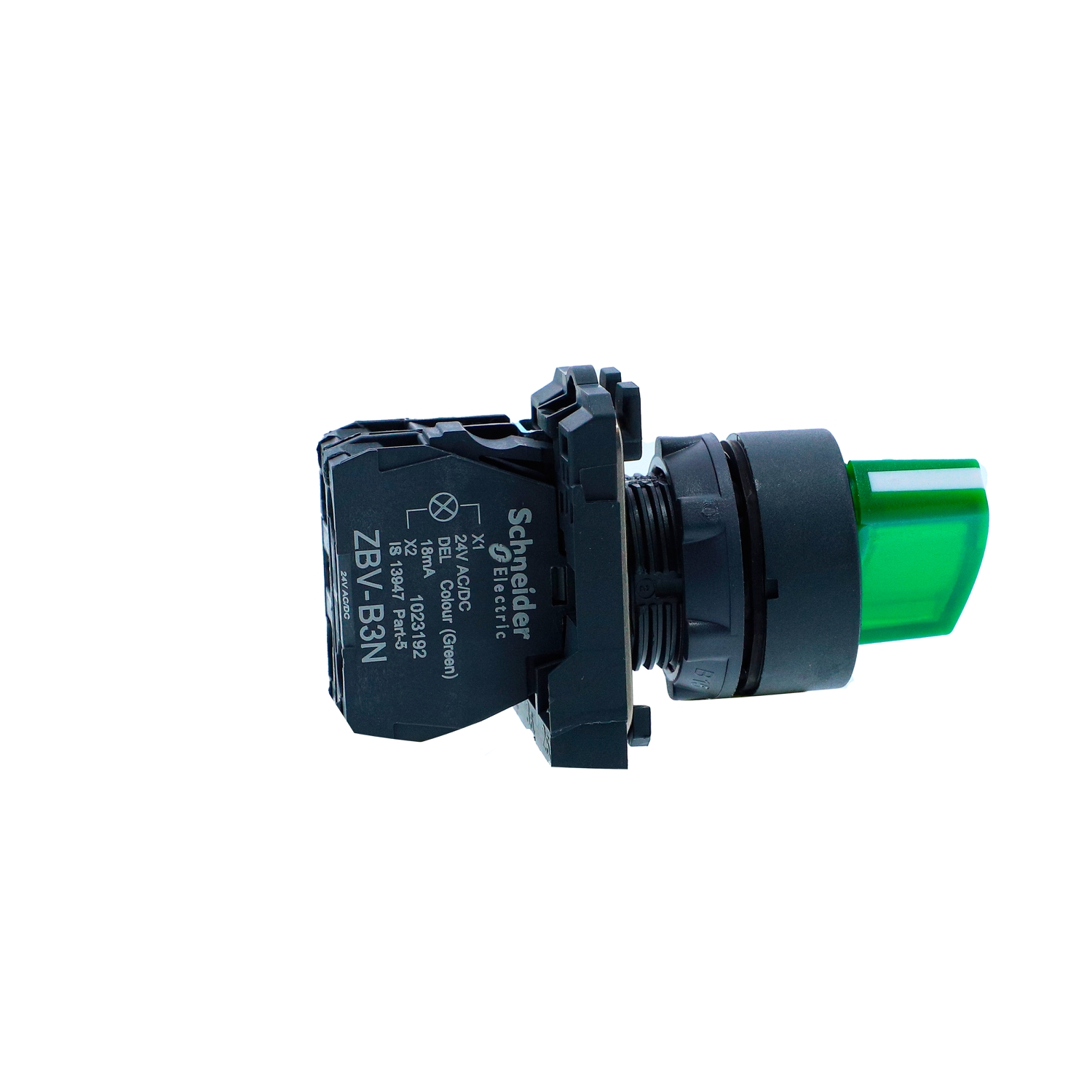 XB5AK123B1N - Ill selector switch, Harmony XB5N XB7N, plastic, green ...