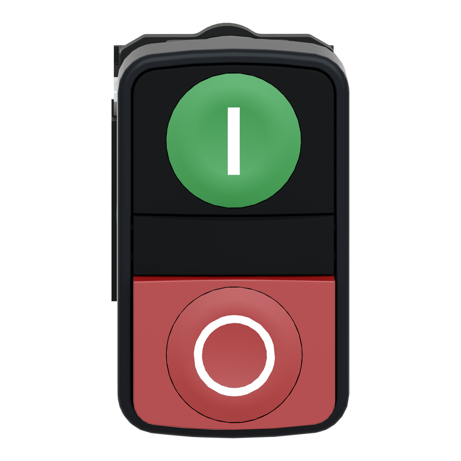 XB5AL73415 - "Pulsador 22 mm plastico doble verde "I" / rojo "O ...