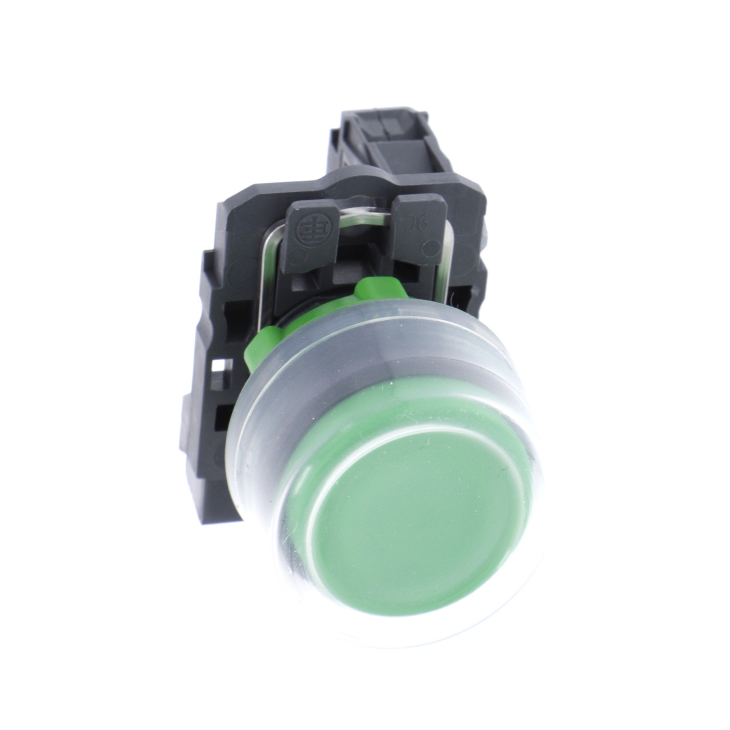 XB5AP31 - Push button, Harmony XB5, plastic, projecting, green, 22mm, spring return, booted ...
