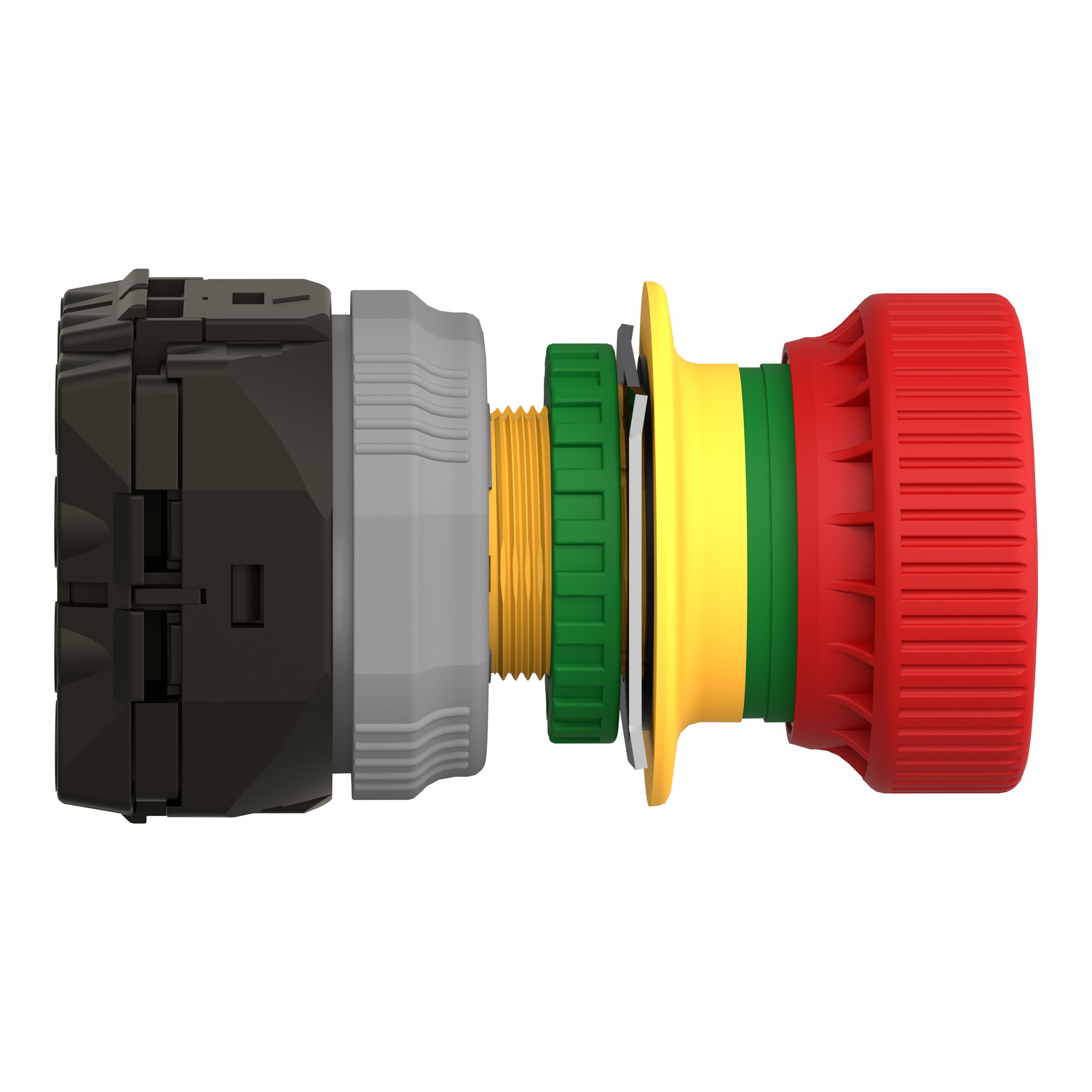 XB5AS84449 - Emergency stop push button, Harmony XB5, plastic, red ...