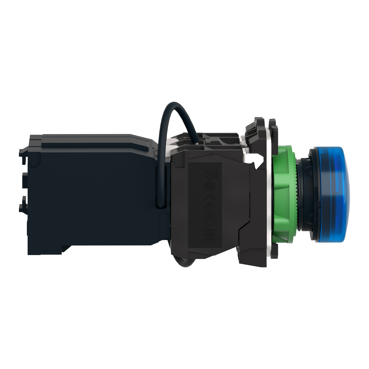 XB5AV5B6 - Pilot light, Harmony XB5, plastic, blue, 22mm, universal LED ...