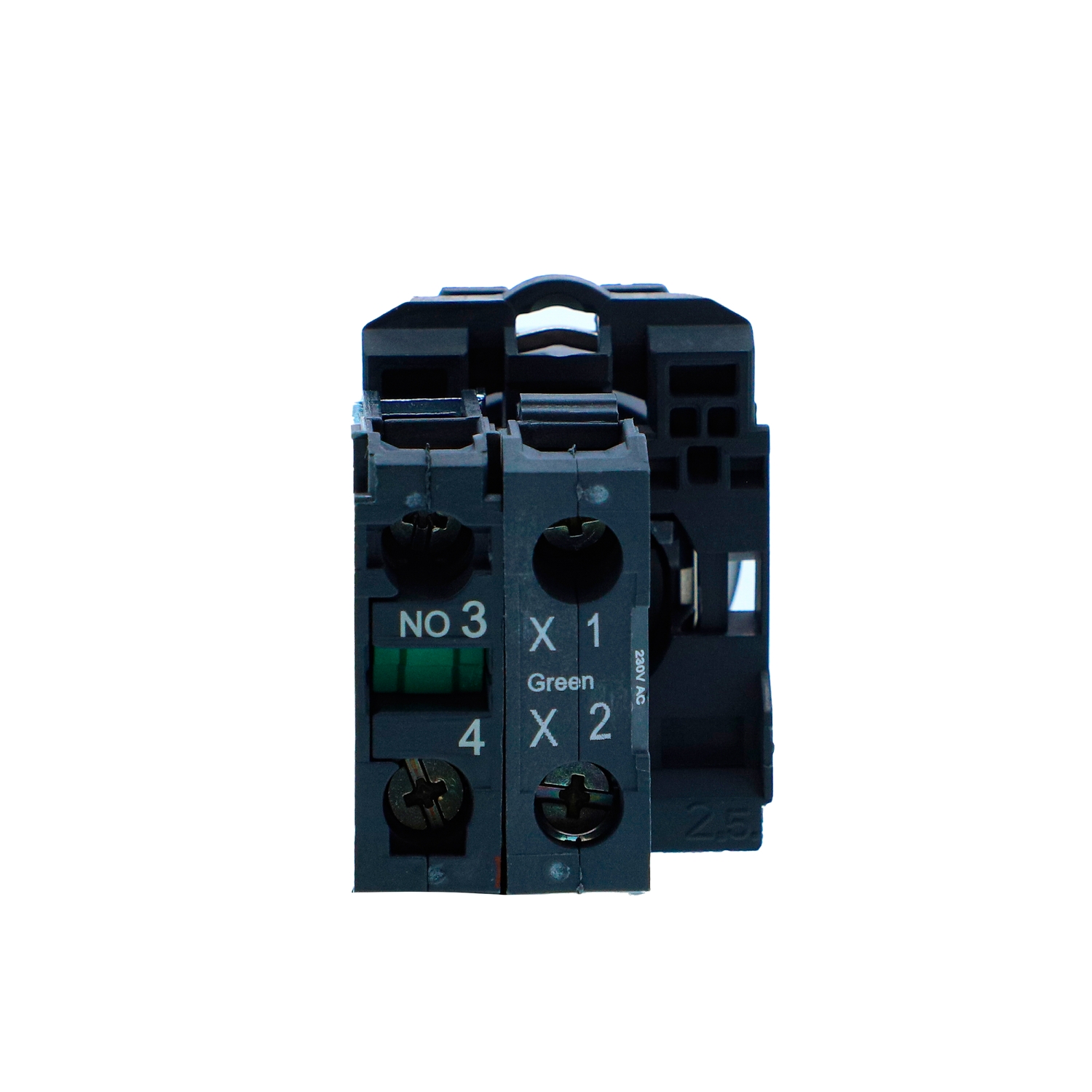XB5AW33M1N - Illuminated pushbutton, Harmony XB5N XB7N, plastic, flush ...