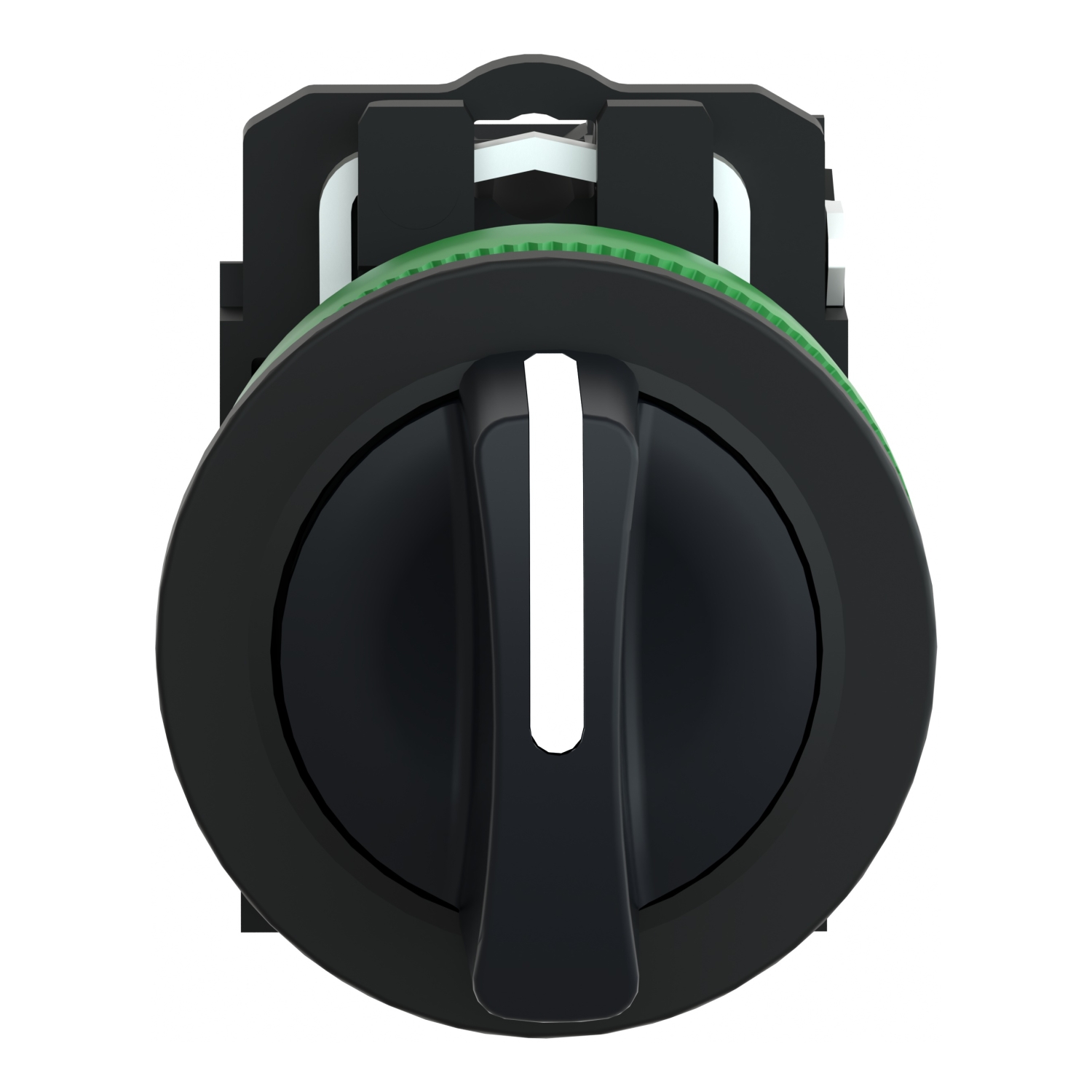 XB5FD53 - Selector switch flush mounted, plastic, black, Ø30, 3 positions, spring return to ...