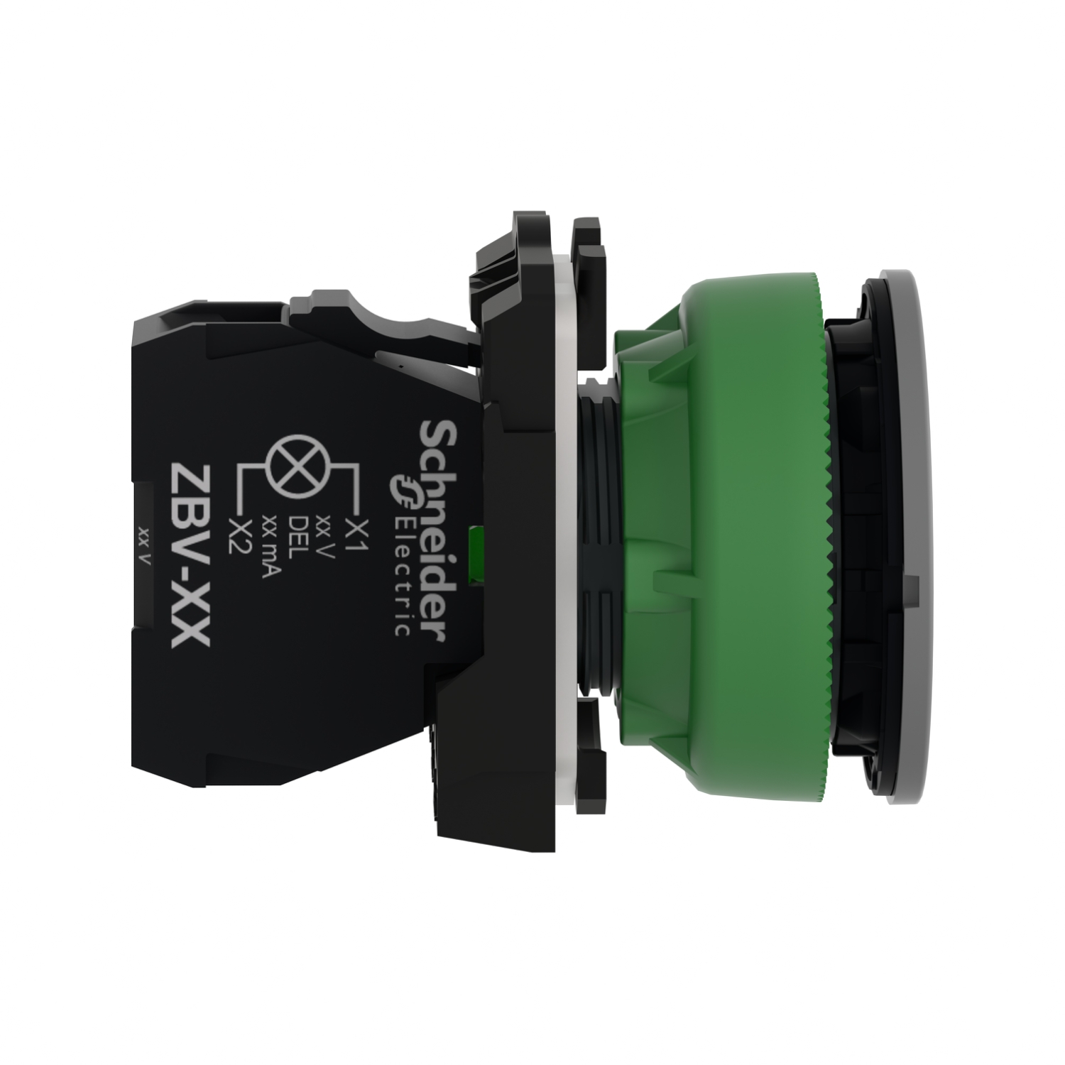 XB5FVB6C0 - Pilot light, Harmony XB5, grey bezel, blue, universal LED ...