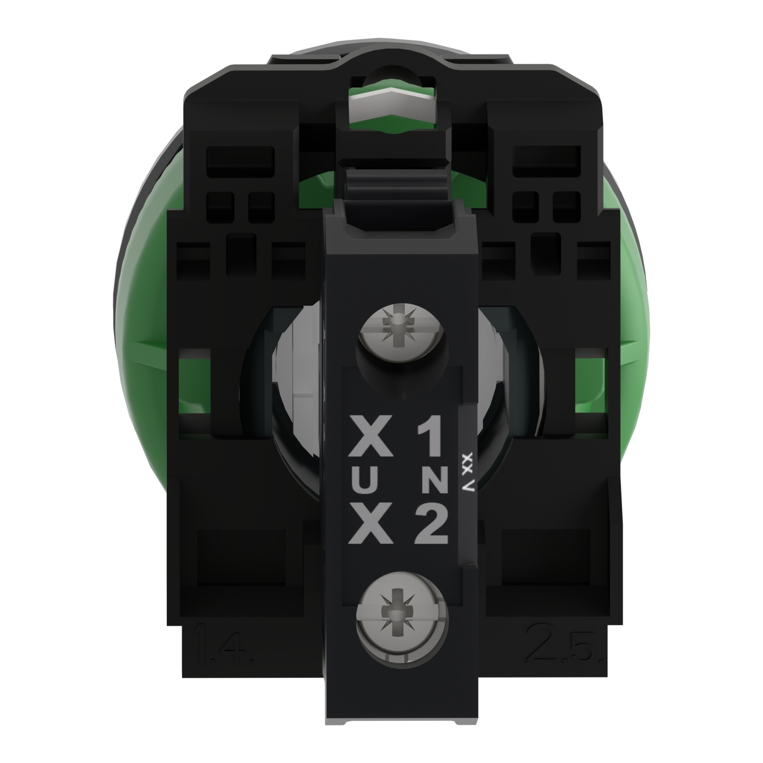 XB5FVG1C0 - Pilot light, Harmony XB5, grey bezel, white, universal LED ...