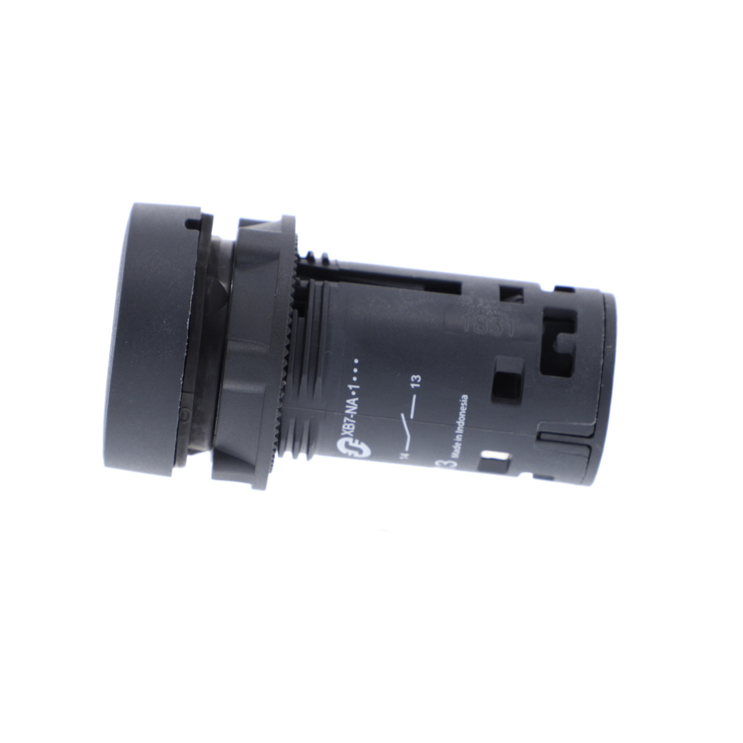 XB7NA21 - Monolithic push button, Harmony XB7, plastic, black, 22mm ...