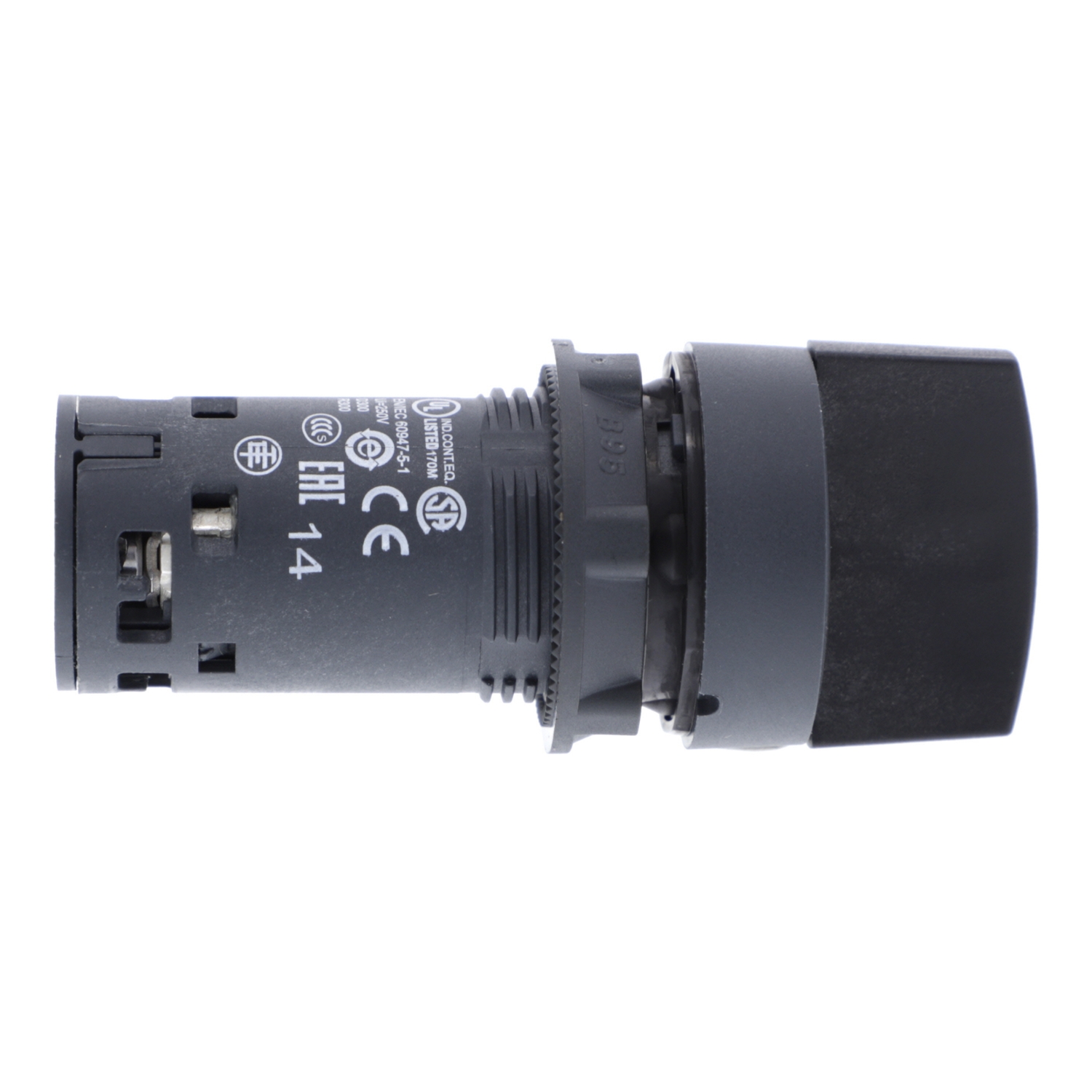 XB7ND33 - Monolithic selector switch, Harmony XB7, plastic, black, 22mm ...