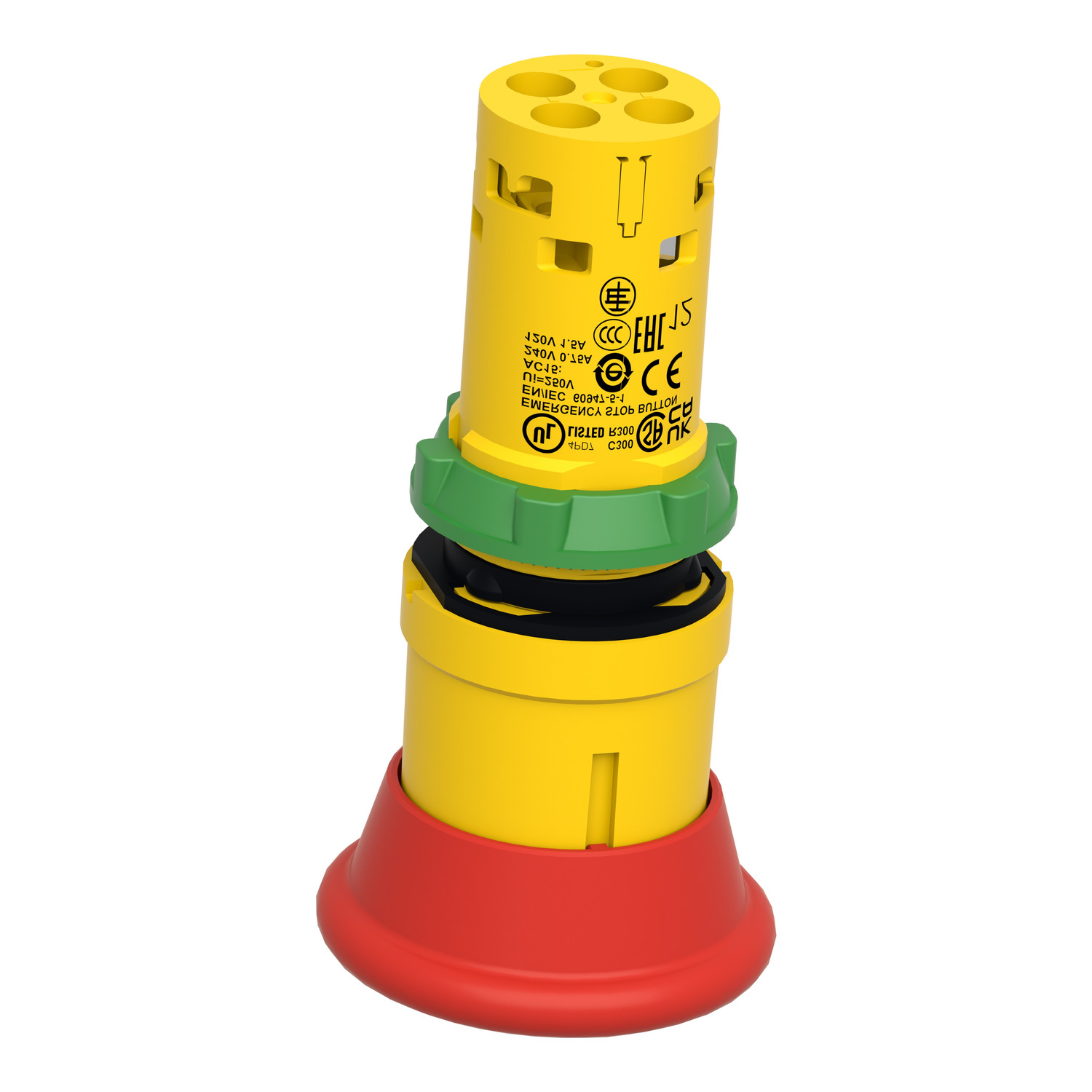 XB7NT842 - Emergency stop push button, Harmony XB7, 22mm, red mushroom ...