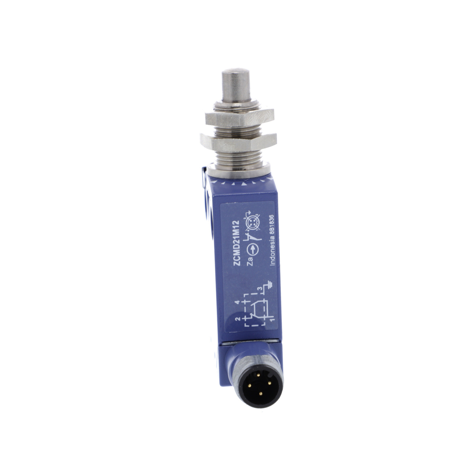 XCMD21F0M12 - Limit switch, Limit switches XC Standard, XCMD, M12 metal ...