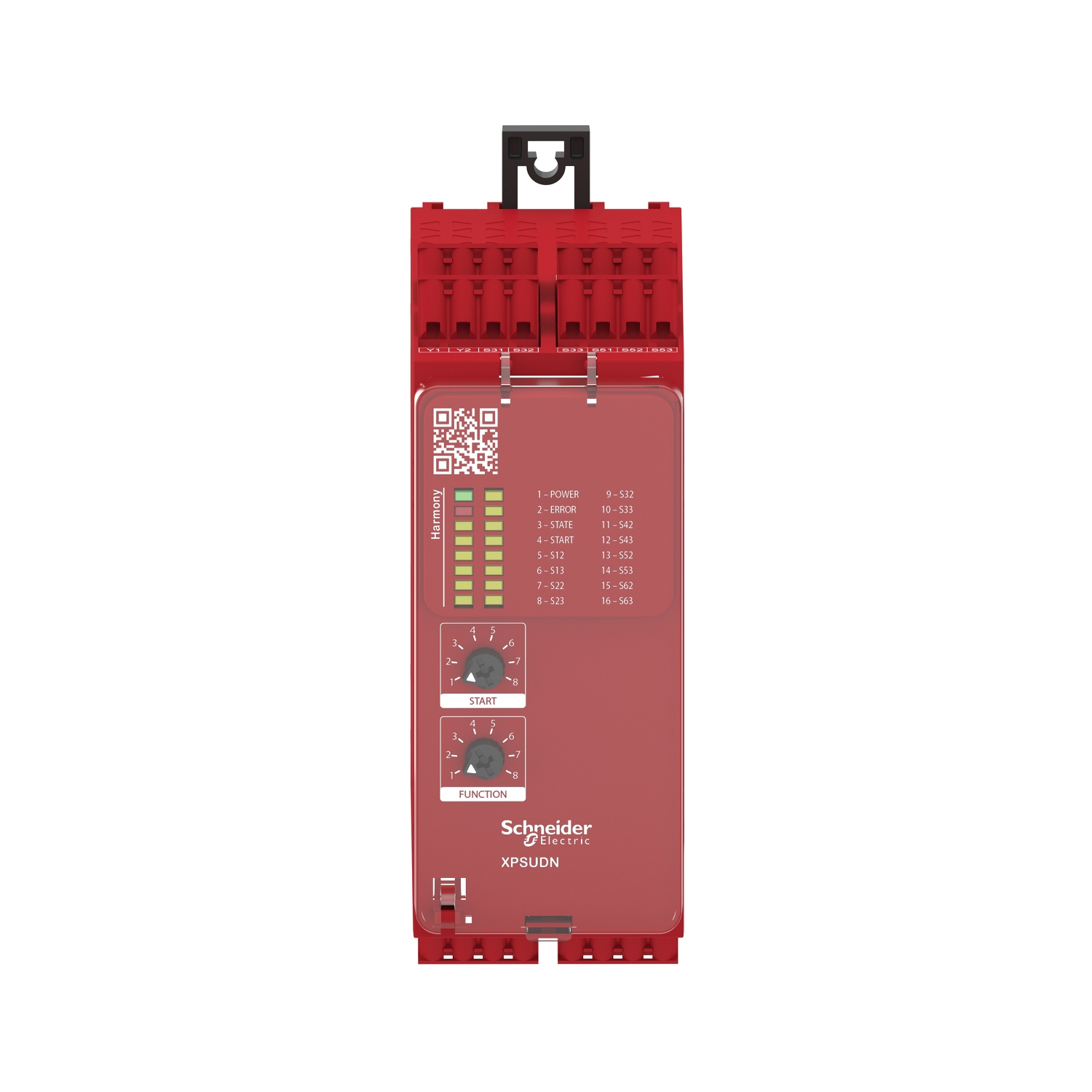 XPSUDN13AC - safety module, Harmony XPSU, Cat 4, features 6 x XPSUAF ...