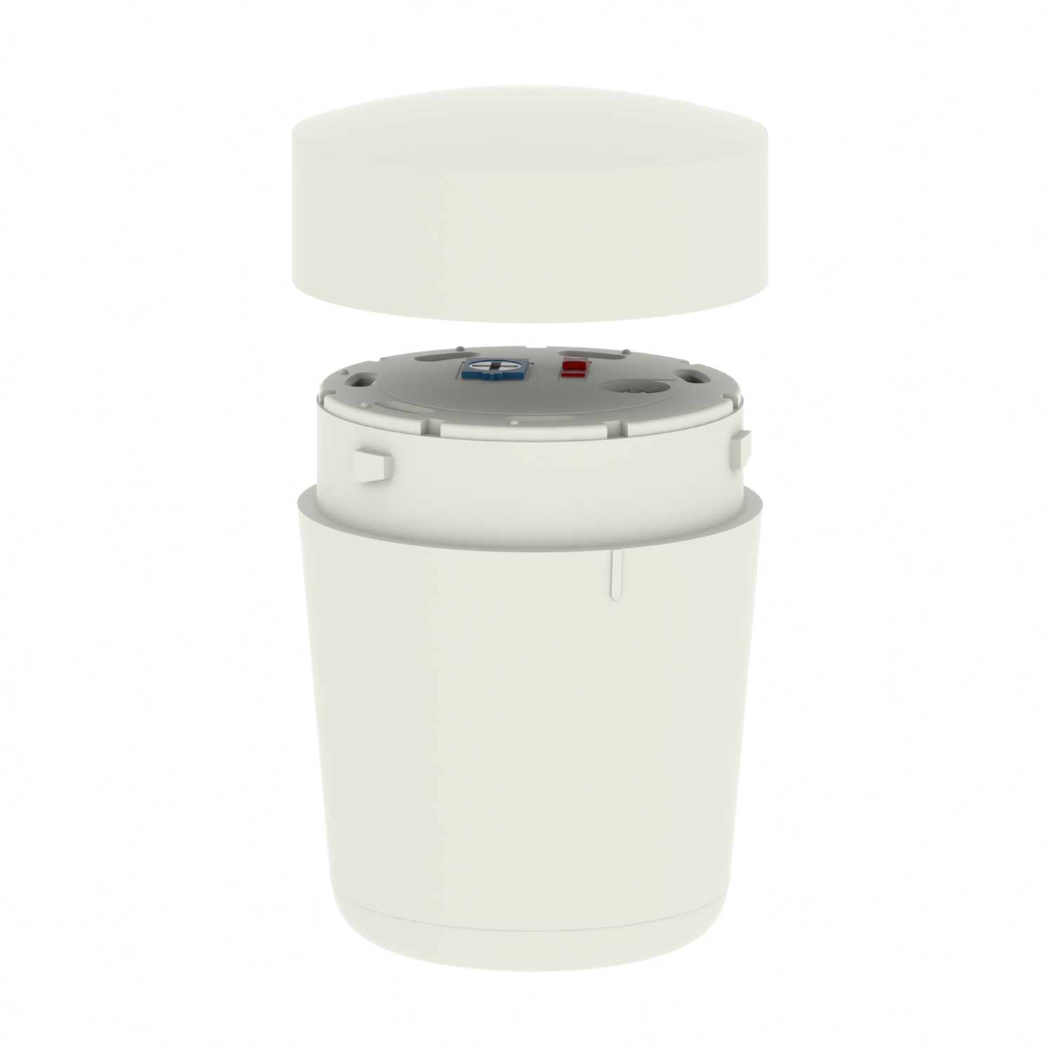 XVMC29B - Base mounting unit with cover, Harmony XVM, plastic, white ...