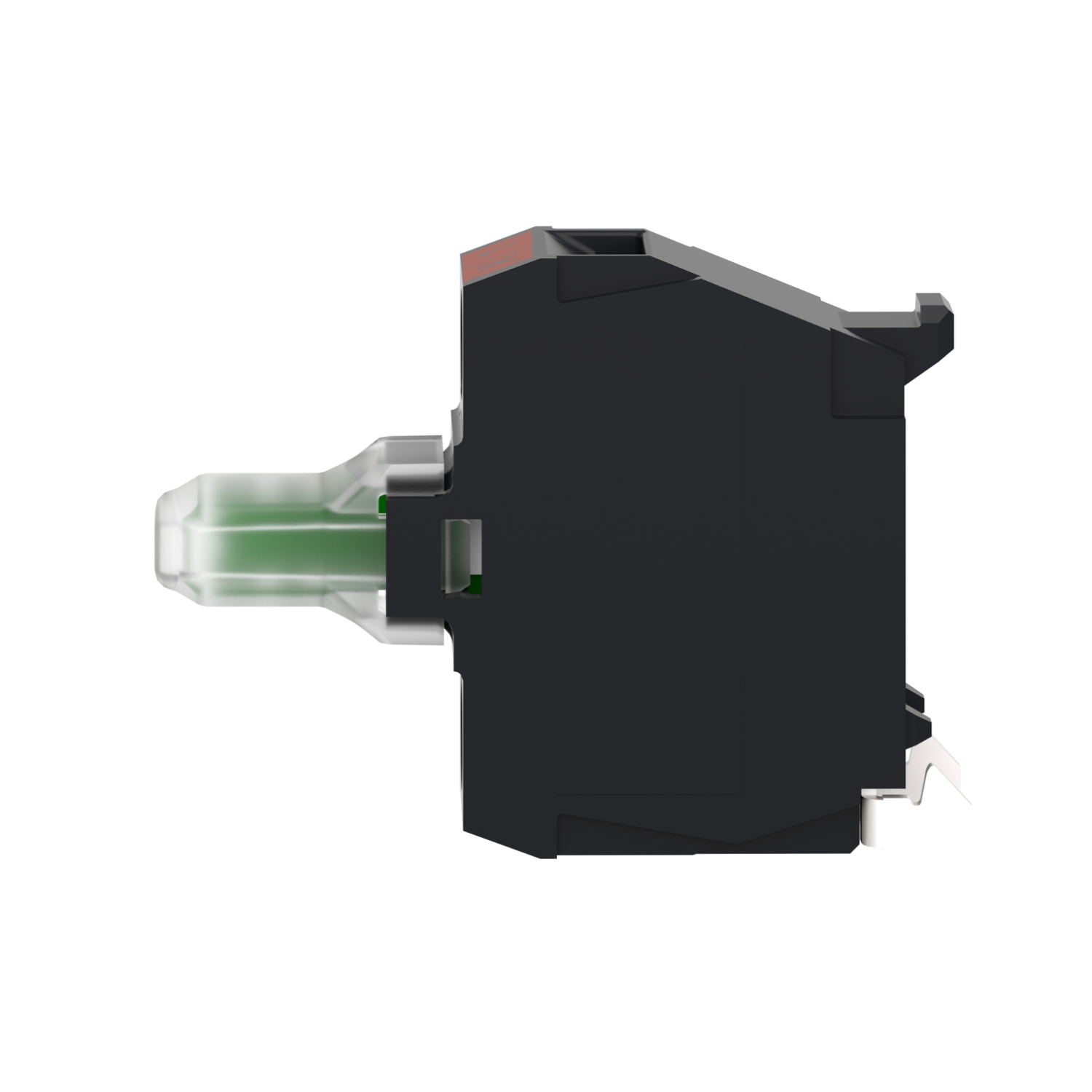 Zalvb4 Red Light Block For Head Ø22 Integral Led 24 V Screw Clamp