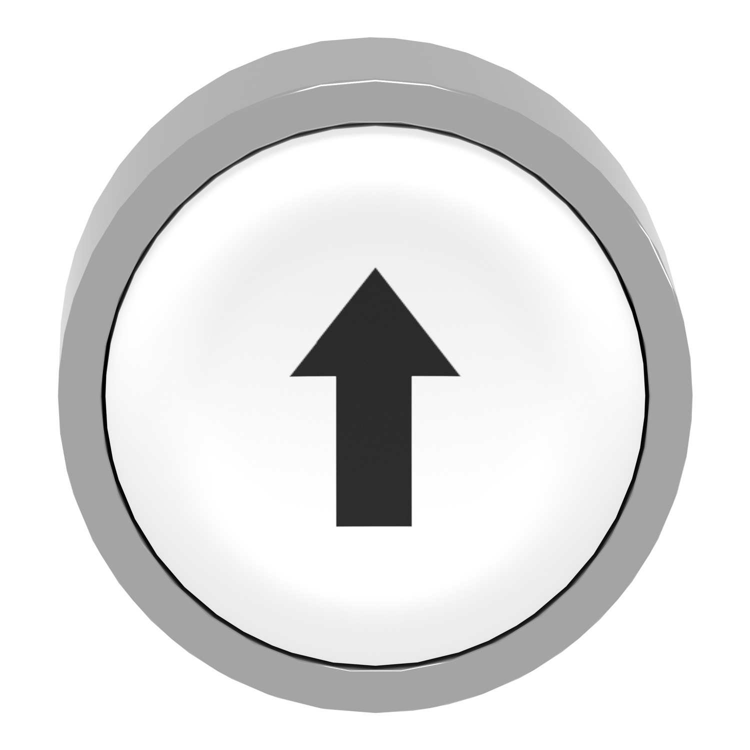 ZB2BA334C - Push button head, Easy Harmony XB2, metal, flush, white ...