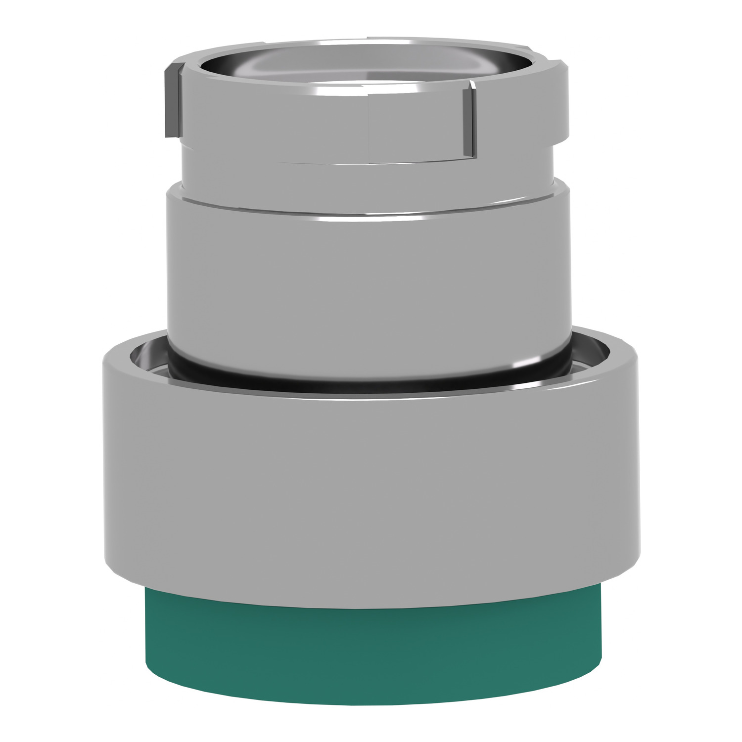 ZB2BL3C - Push button head, Easy Harmony XB2, metal, projecting, green, 22mm, spring return ...