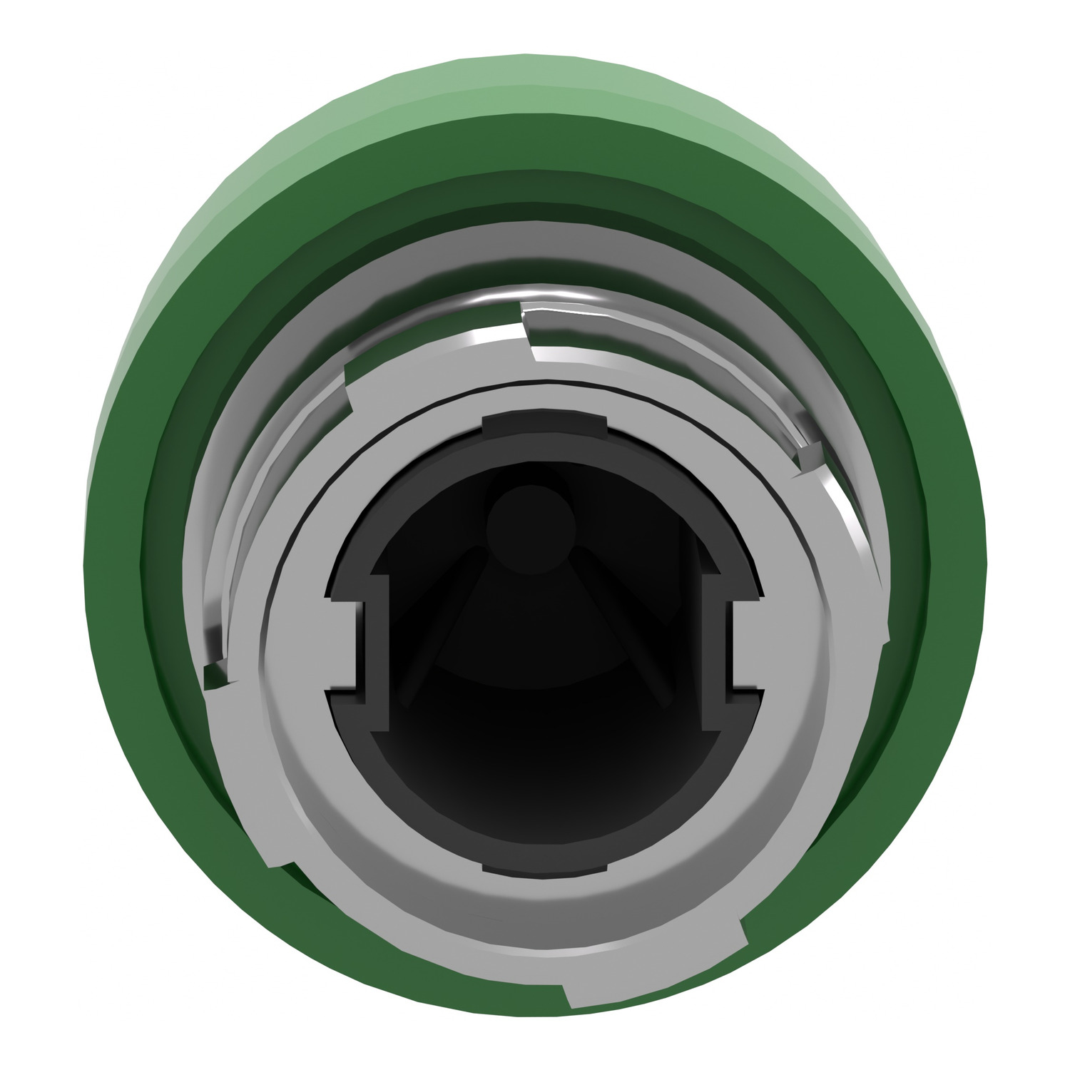 ZB2BP3C - Push button head, Easy Harmony XB2, metal, green, 22mm ...