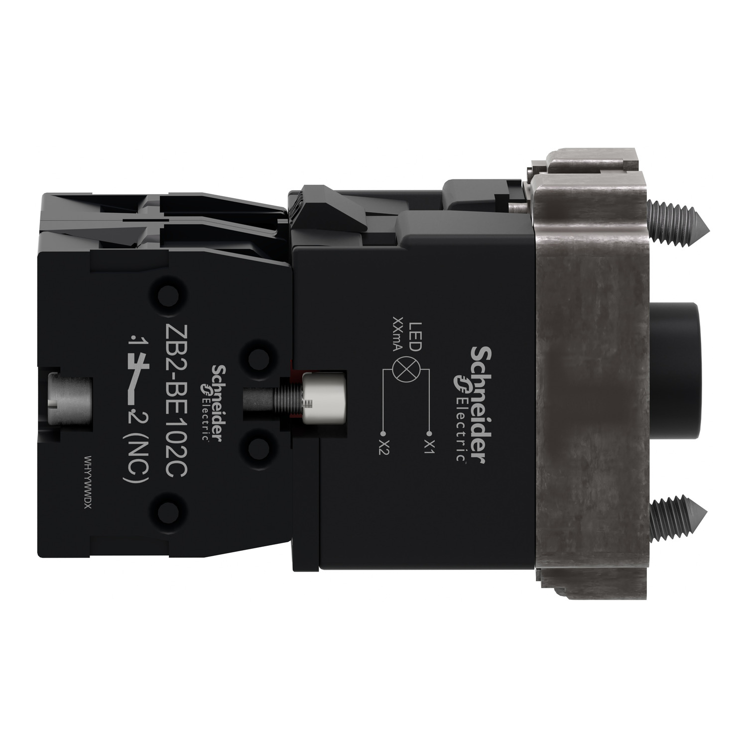 ZB2BW065C - Light block with body and fixing collar, Easy Harmony XB2 ...