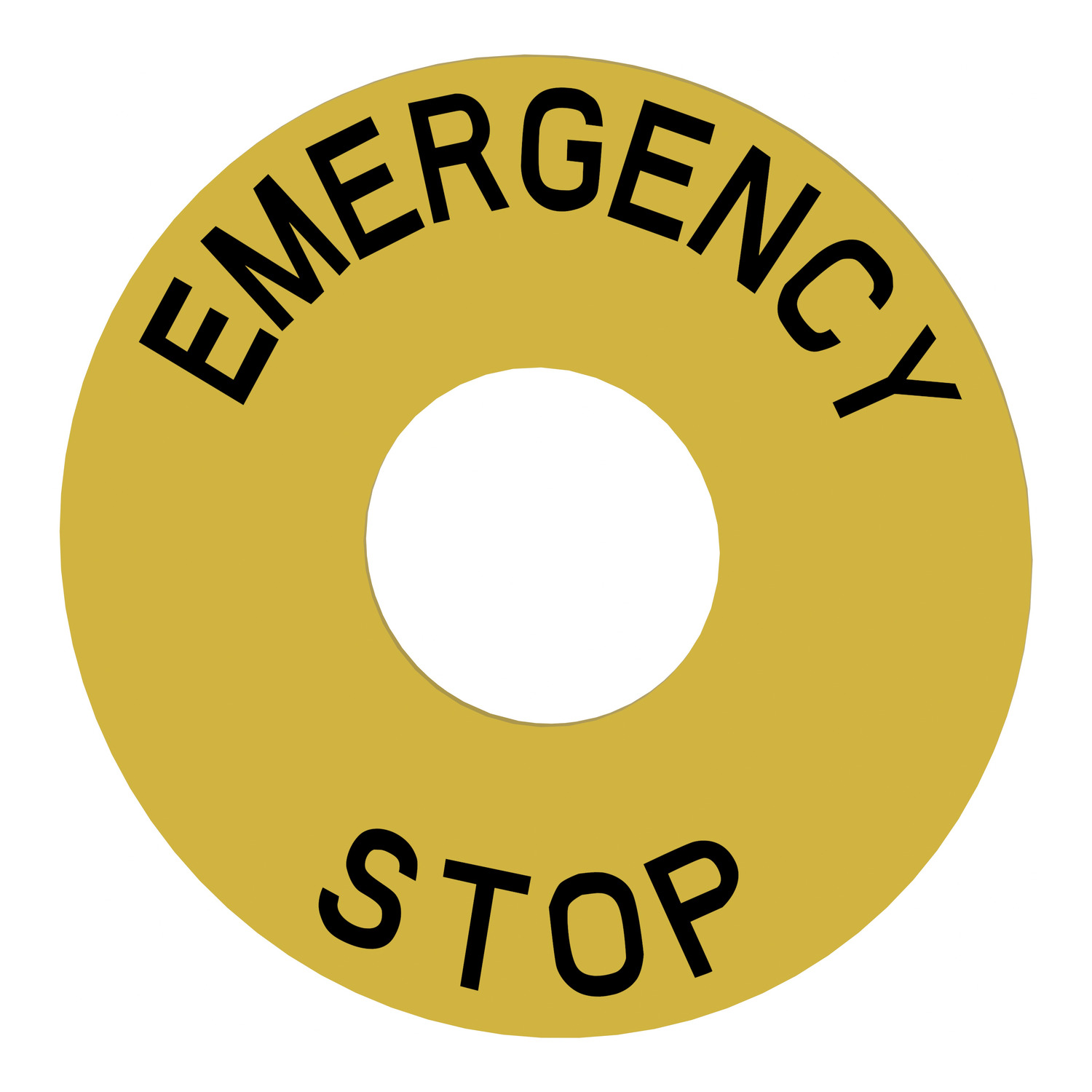 ZB2BY9330C - Legend plate, Easy Harmony XB2, yellow, 60mm, plastic ...