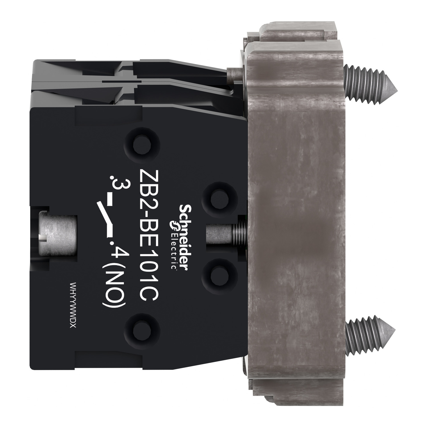 ZB2BZ103C - Single contact block with body and fixing collar, Easy ...