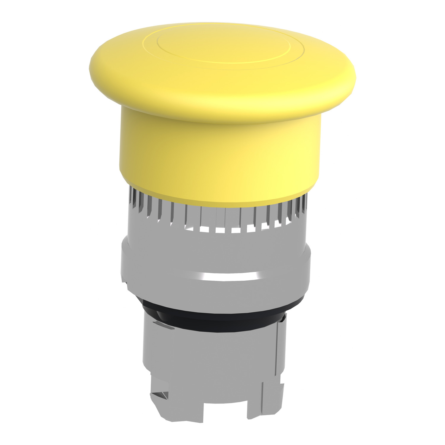 ZB4BT5 - Mushroom push button head 40mm, Harmony XB4, metal, yellow ...