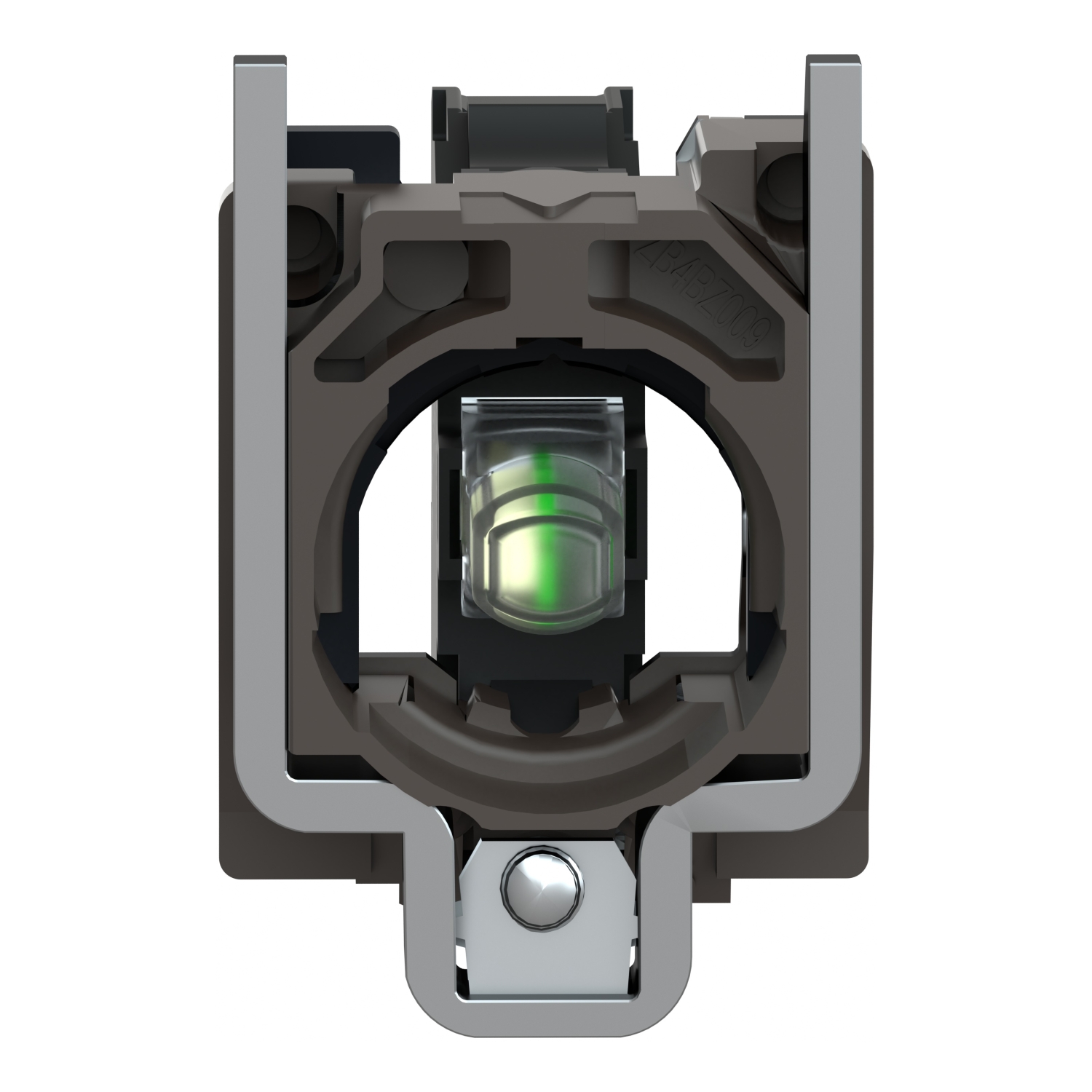 Zb4bvb5 Orange Light Block With Bodyfixing Collar Integral Led 24v