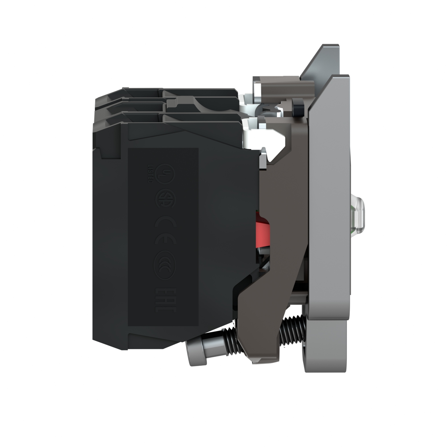 Zb4bw0b45 Red Light Block With Bodyfixing Collar With Integral Led