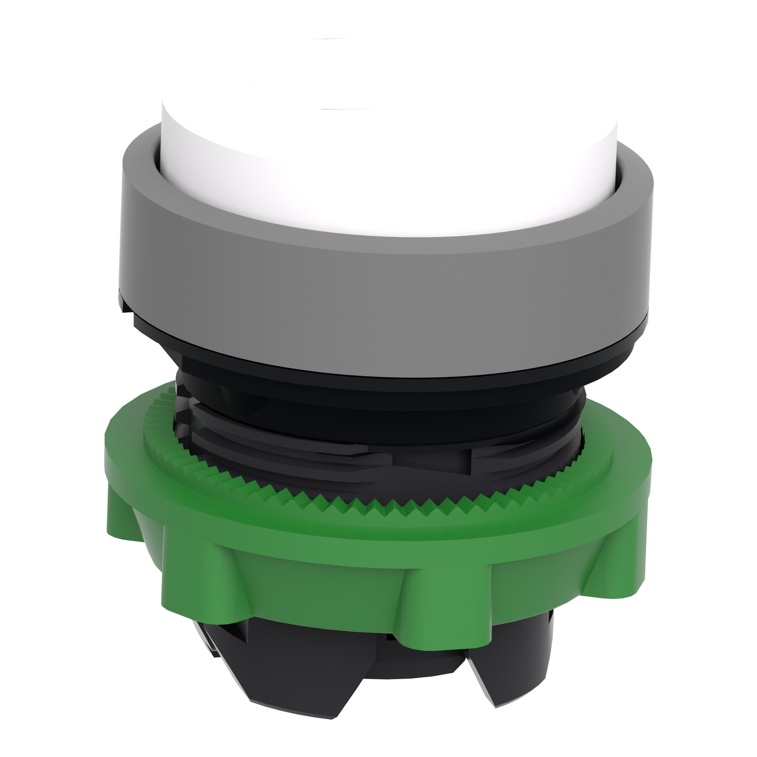 ZB5AL1C0 - Push button head, Harmony XB5, plastic, projecting, white ...