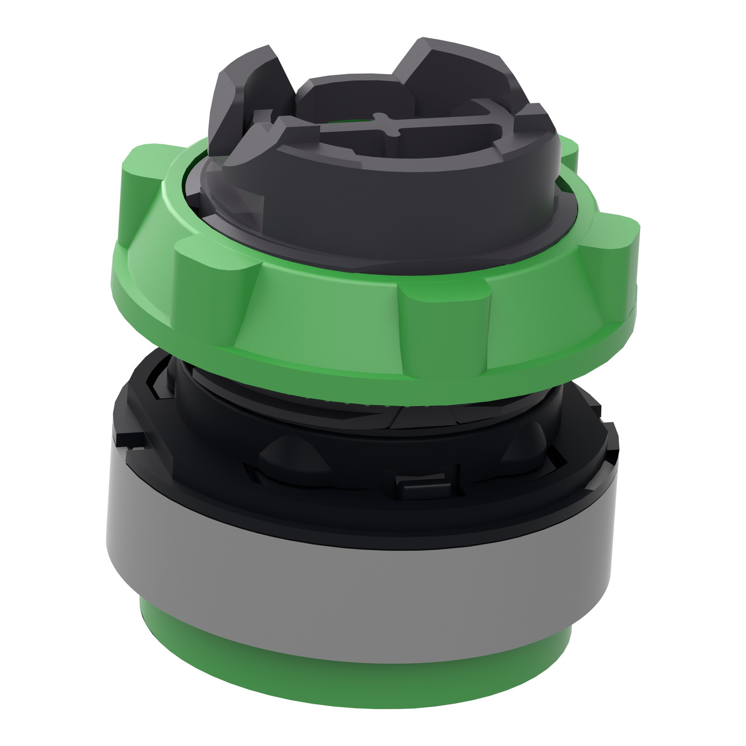 ZB5AL3C0 - Push button head, Harmony XB5, plastic, projecting, green ...