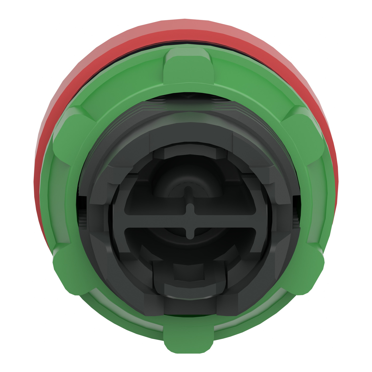 ZB5AP4S - Push button head, Harmony XB5, plastic, flush, red, 22mm, spring return, coloured boot ...