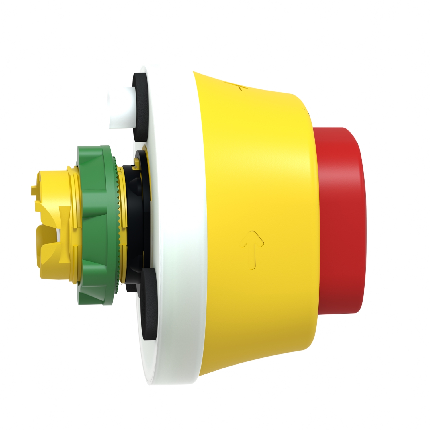 ZB5AS84W2M - Antimicrobial Illuminated emergency stop head, Harmony XB5 ...