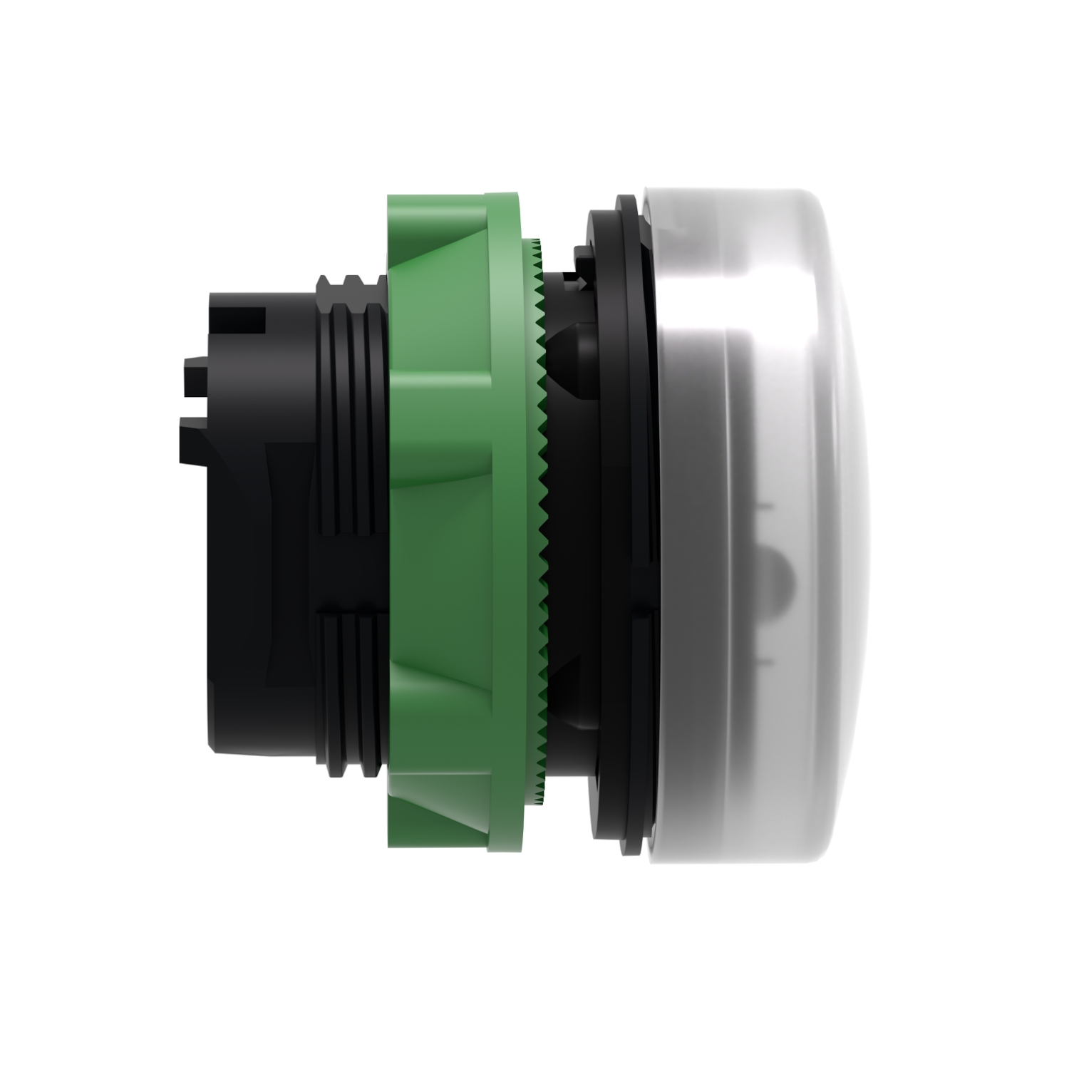 ZB5AV013S - white 파일럿 라이트 head Ø22 grooved lens for integral LED ...