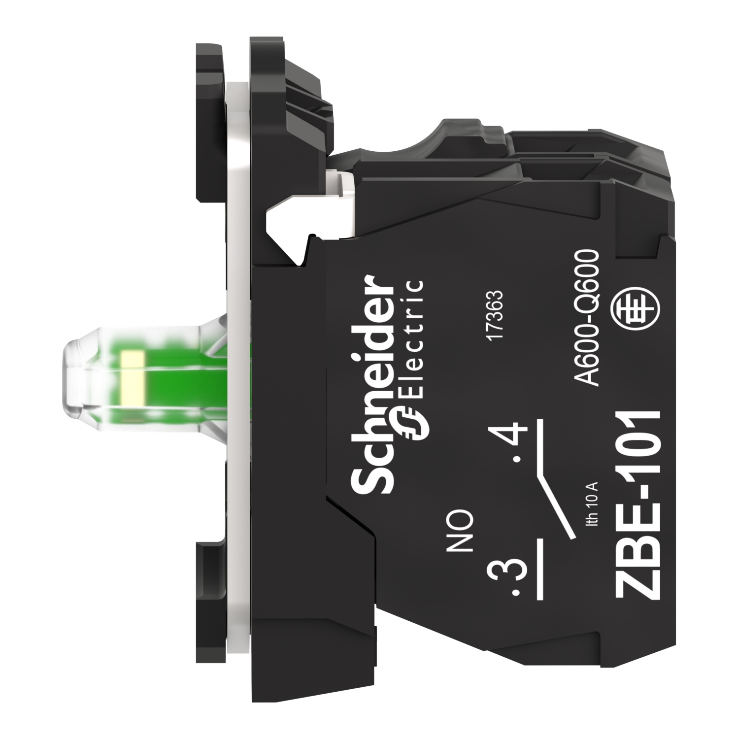 ZB5AW0B41C - 红色带灯底座24V AC/DC+1NO触点模块 | 施耐德电气