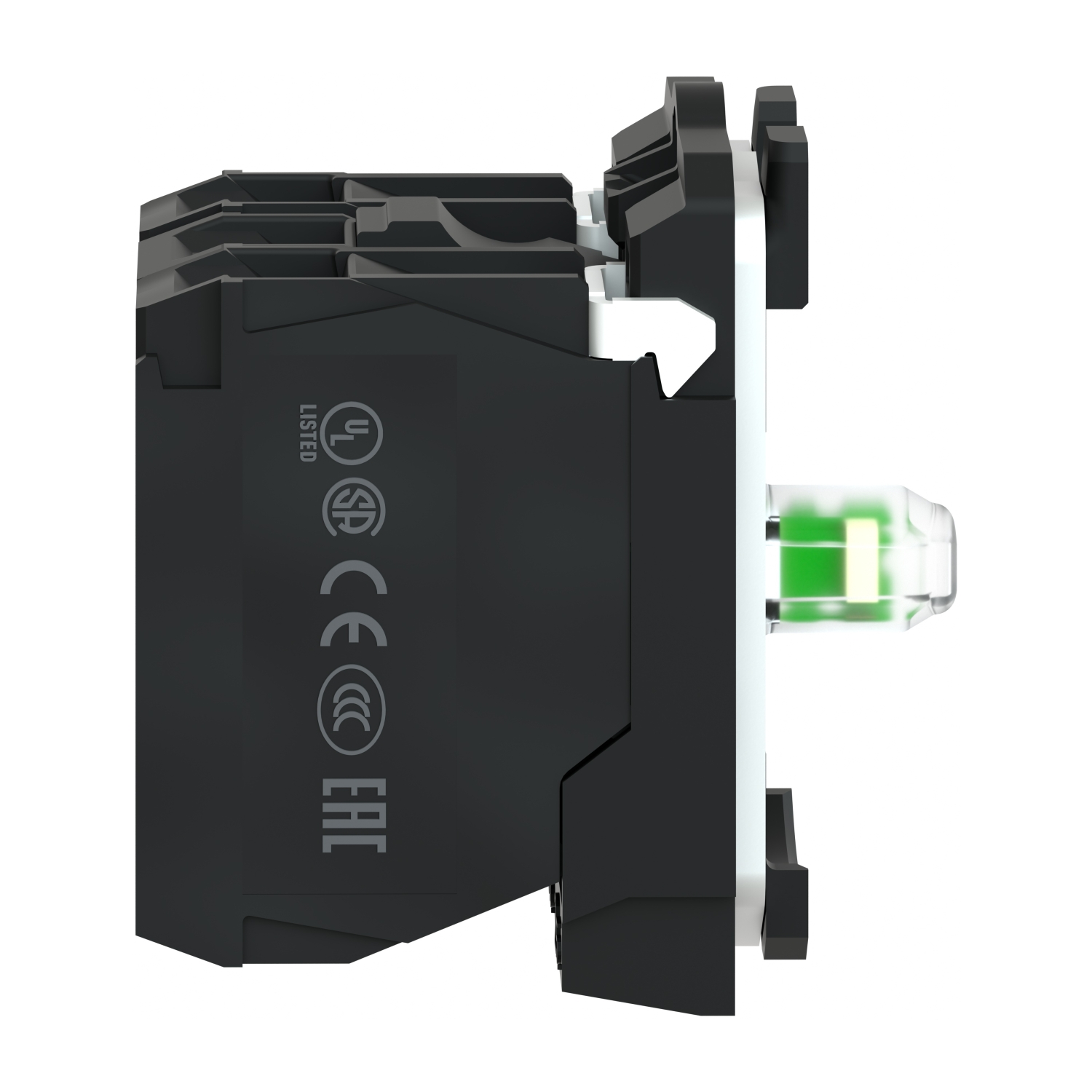 ZB5AW0B33 - Light block with body fixing collar, Harmony XB5, plastic ...