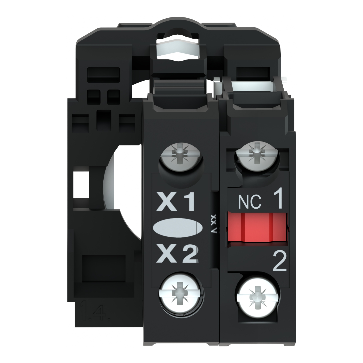 ZB5AW0B42 - Light block with body fixing collar, Harmony XB5, plastic ...