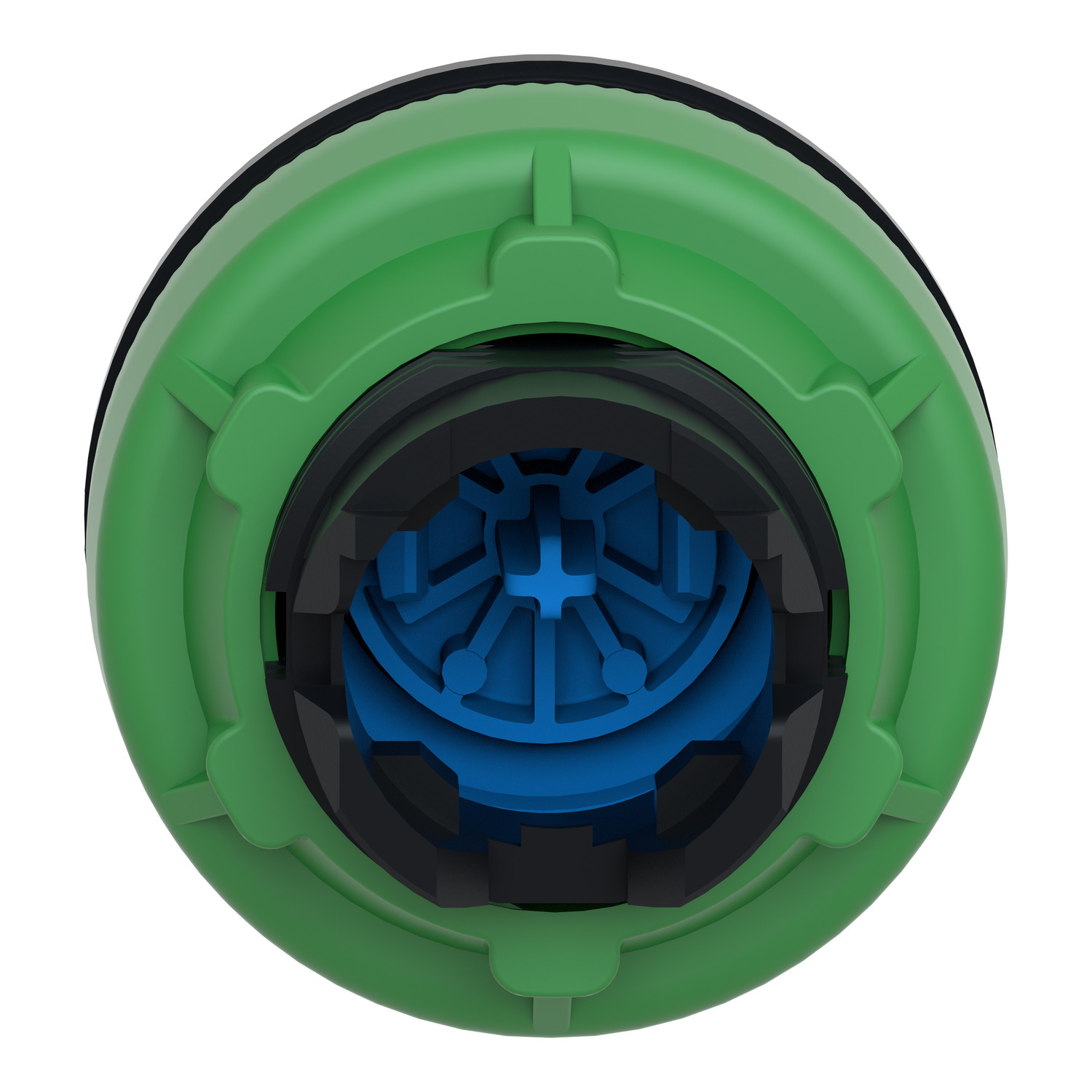 ZB5FA6 - flush mounted blue flush caps pushbutton head | 施耐德电气