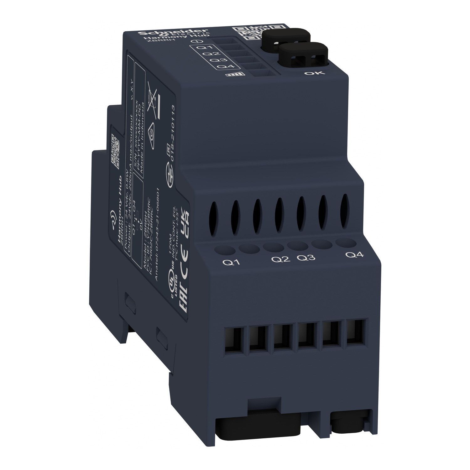 ZBRRH - Wireless Receiver, Harmony XB5R, 4 PNP, 2 pusbuttons, LED ...