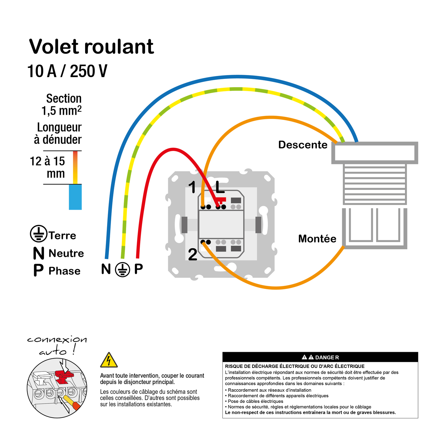 Schema de cablage NU520818F Schéma technique | Schneider Electric