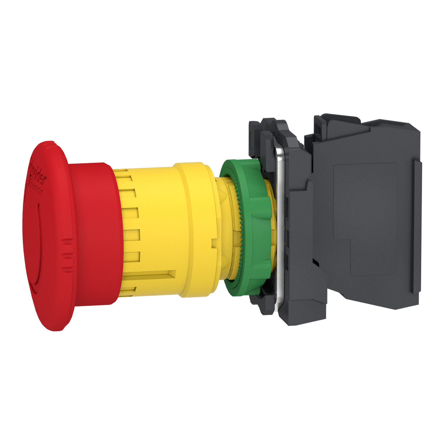 XB5AS8446 - Emergency stop switching off, Harmony XB5, plastic, red ...